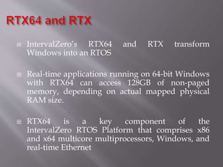 IntervalZero RTOS Services Provider in USA.pptx