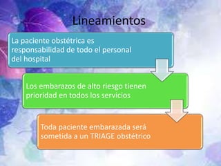Intervención de enfermería en el código mater | PPTX