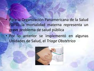 Intervención de enfermería en el código mater | PPTX