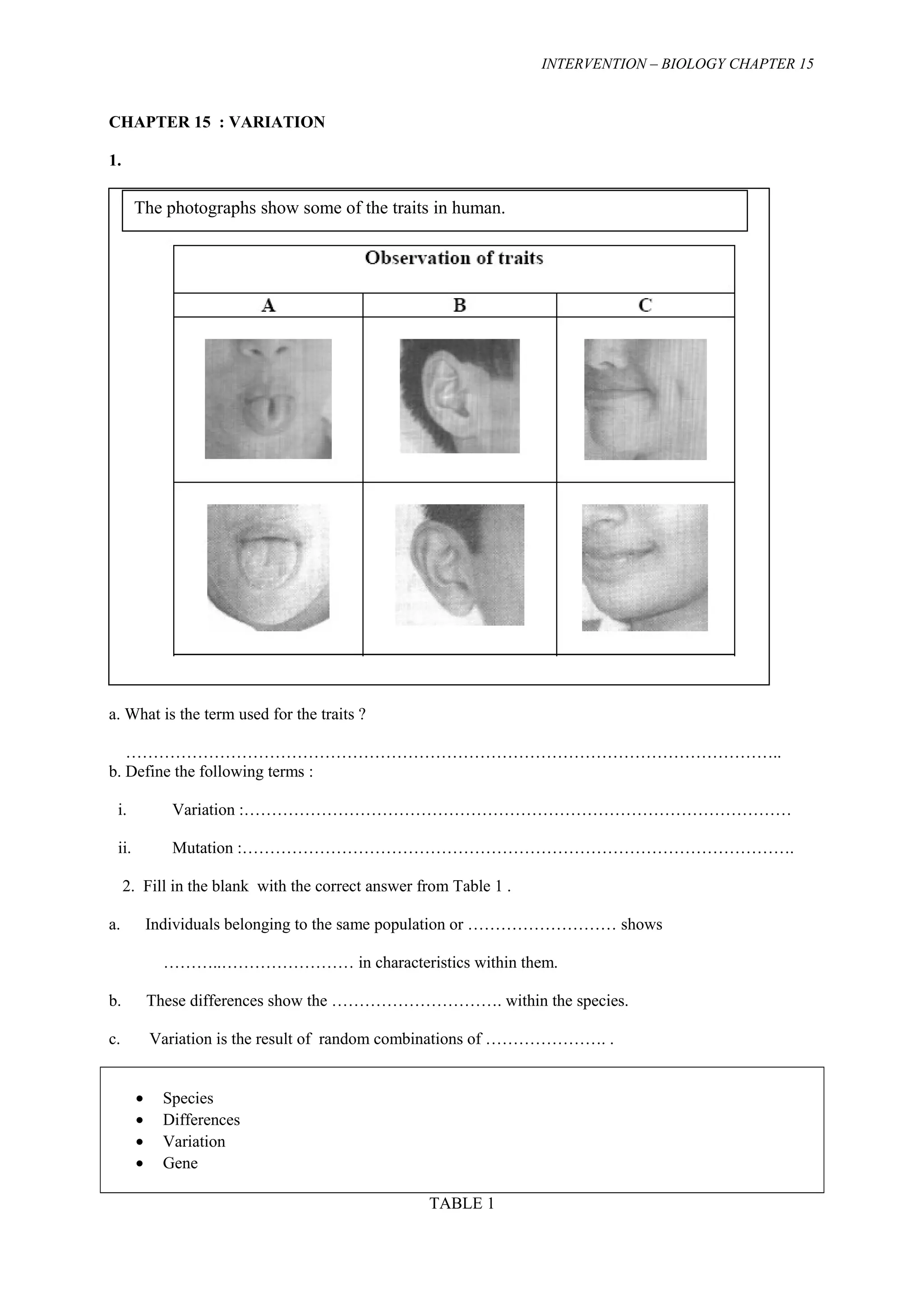 Intervensi biology Form 5 chapter 6 | PDF