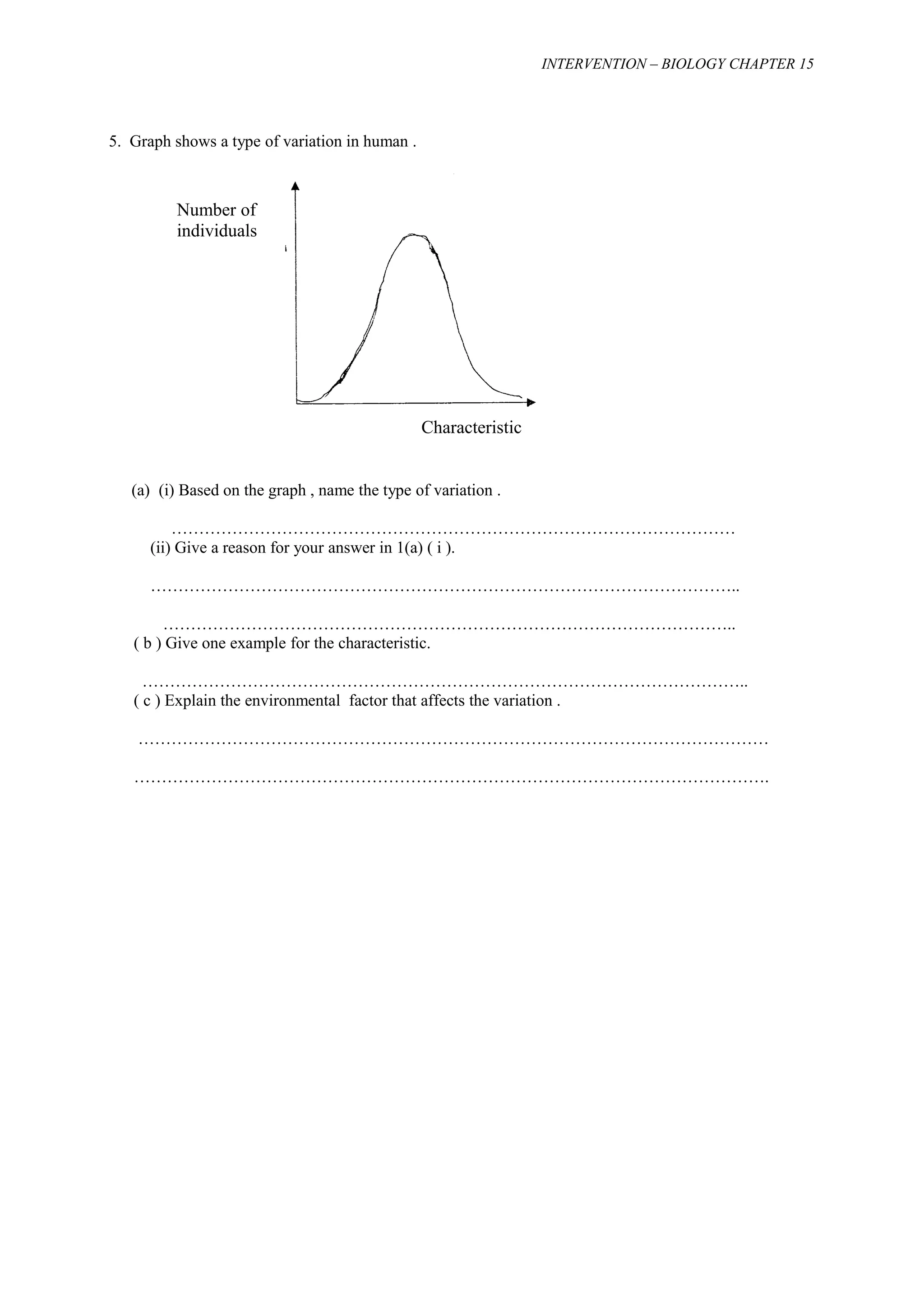 Intervensi biology Form 5 chapter 6 | PDF