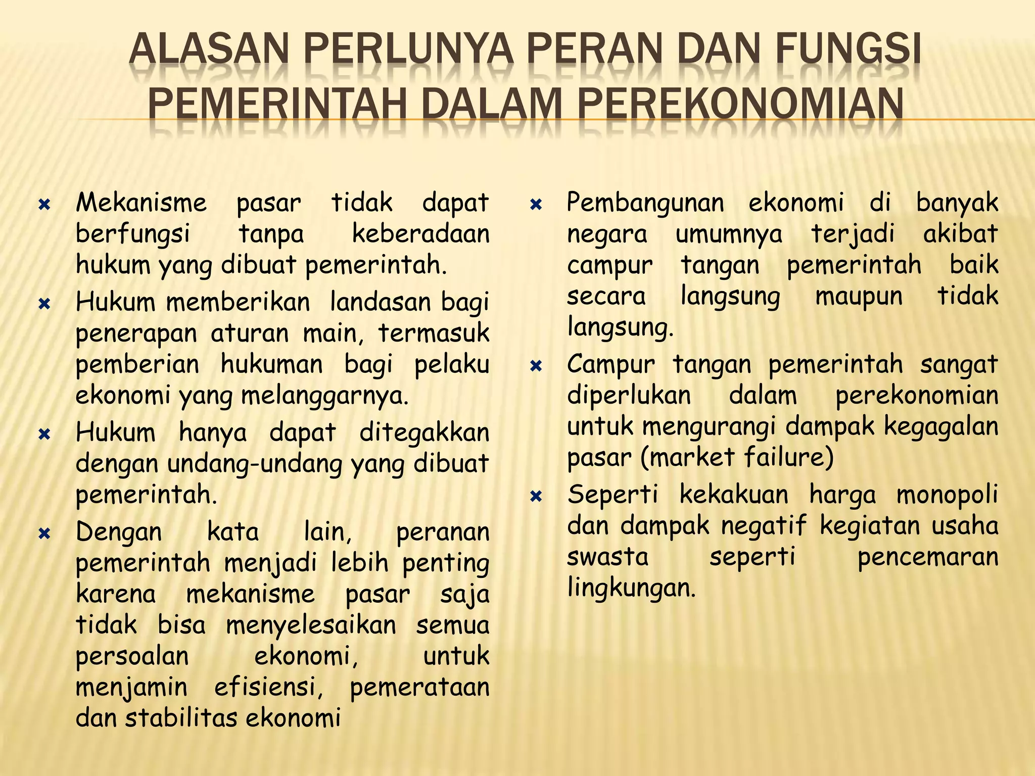 Intervensi pemerintah dalam penyediaan barang publik niken dwi dayanti ...