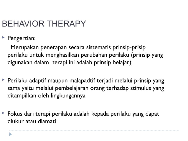 BEHAVIOR THERAPY | PPT