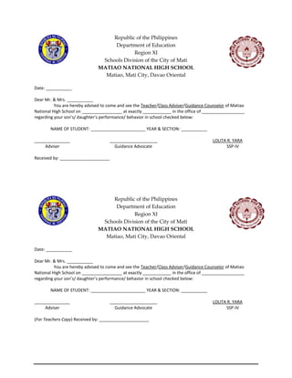 Sample Intervention form for students... | DOCX