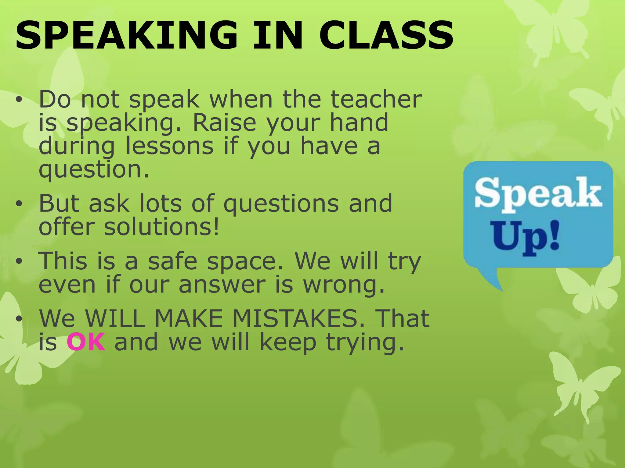 Classroom Rules & Procedures | PPT | Free Download