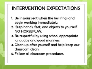 Classroom Rules & Procedures | PPT | Free Download