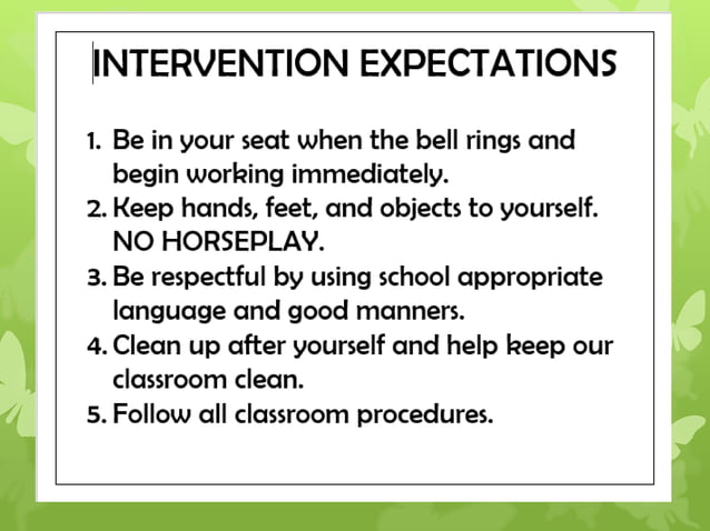 Classroom Rules & Procedures | PPT | Free Download