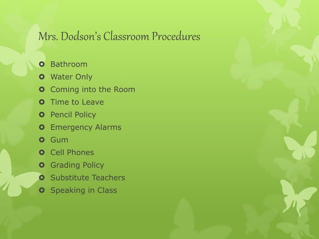 Classroom Rules & Procedures | PPT | Free Download
