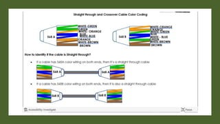Materials and tools used for making Ethernet cables | PPTX