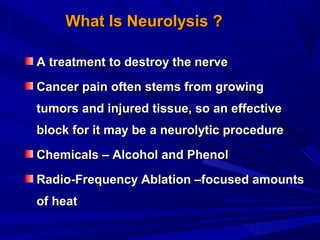 Interventional Pain Management In Cancer - P N Jain, MD MNAMS | PPT