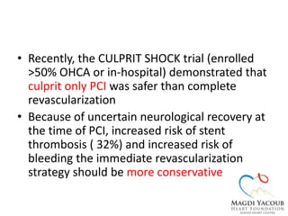 Interventional management of out hospital cardiac arrest | PPT