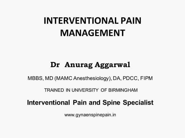 Interventional pain management | PDF