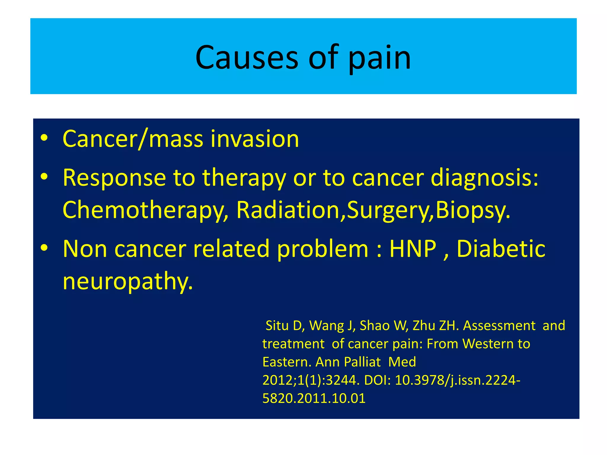 Interventional pain management pada cancer pain dengan modalitas | PPTX ...