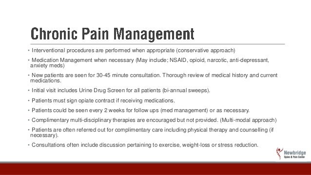 Interventional pain management