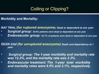 endovascular neurosurgery | PPTX | First Aid | Injuries
