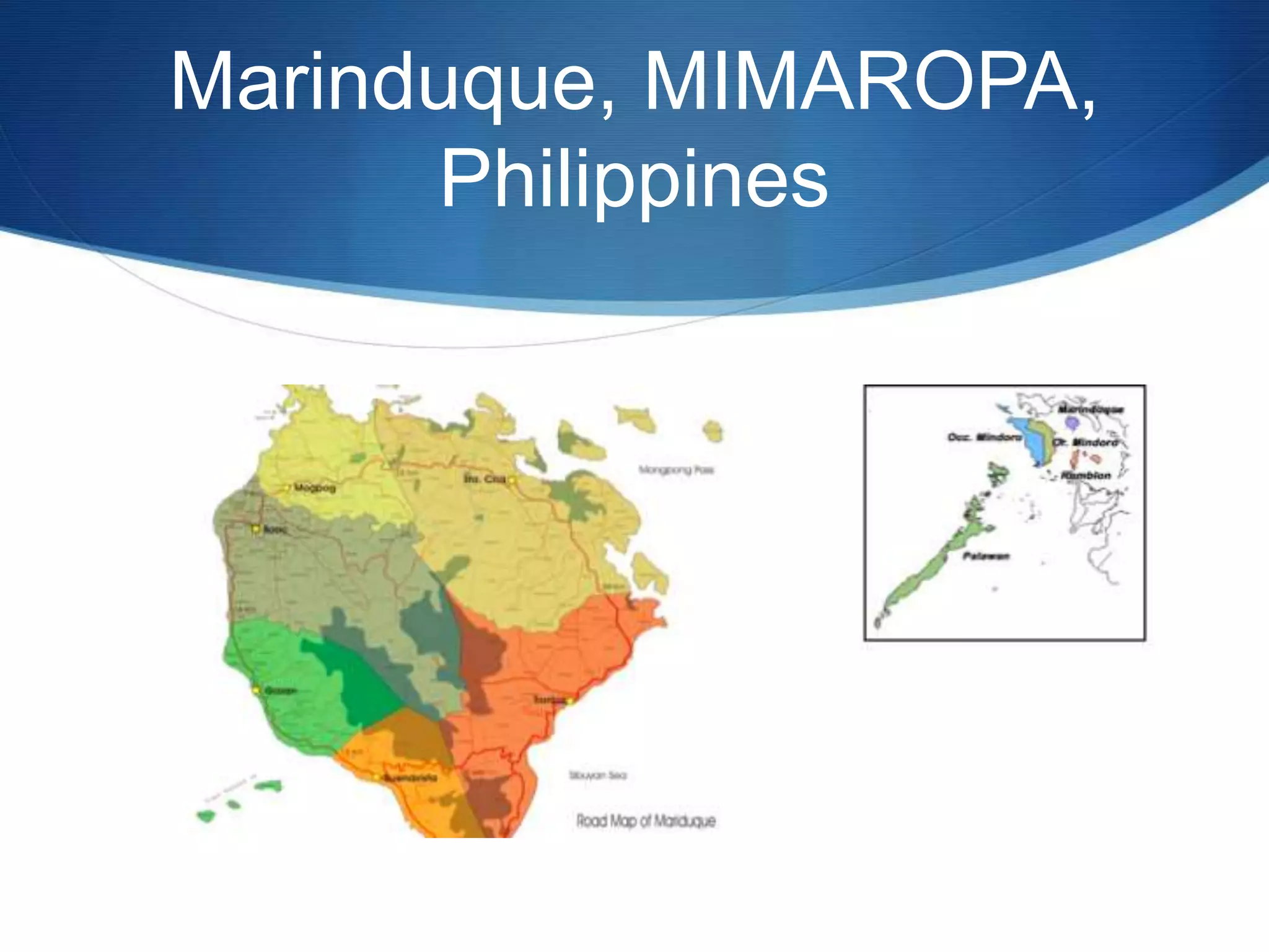 Intervention: NGOs in the province of Marinduque, Philippines and the 4th class municipality of ...