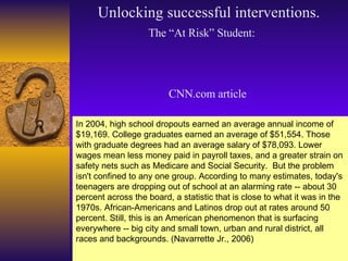 interventions for students who are at risk | PPT