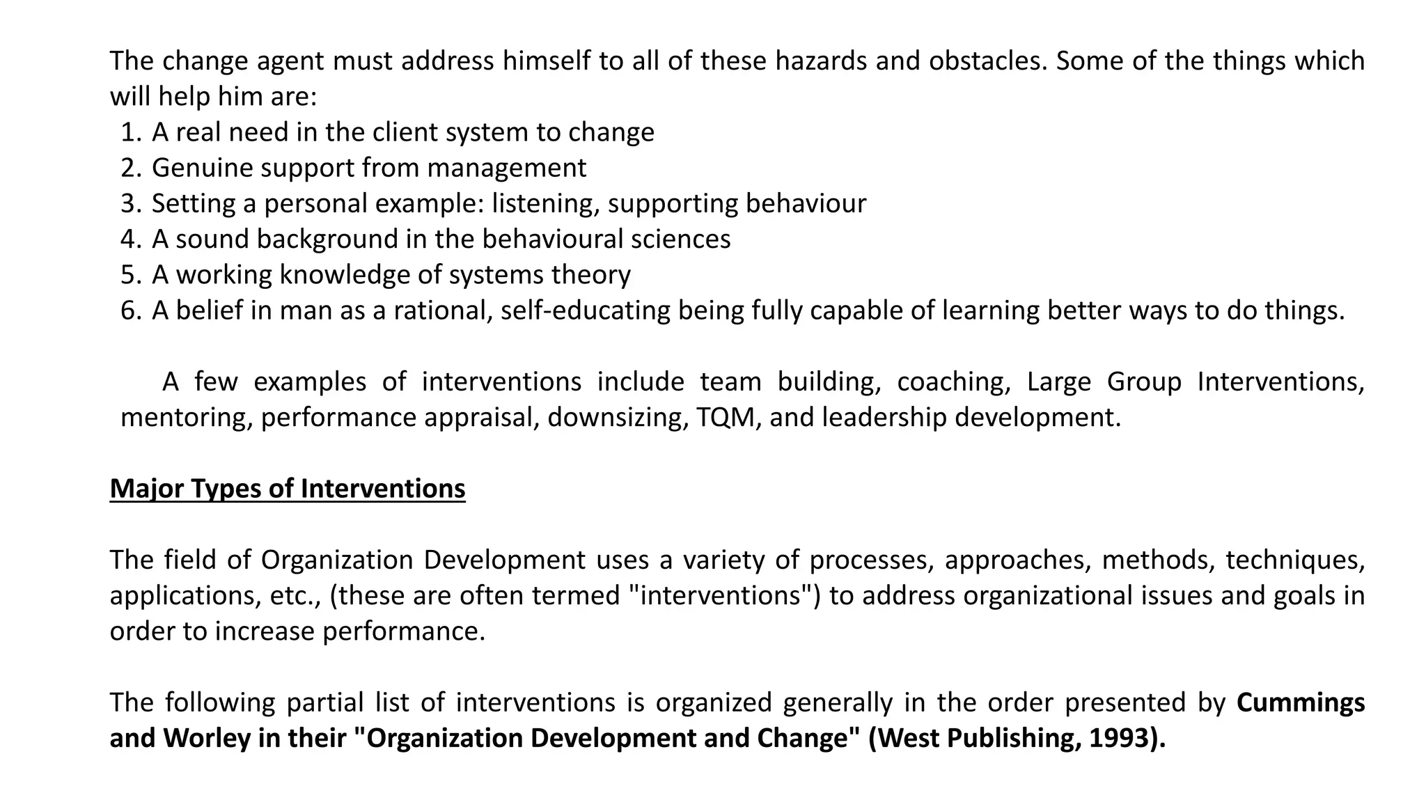 Organisational Development Interventions | PPTX