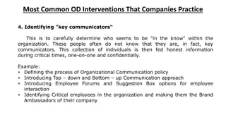 Organisational Development Interventions | PPTX