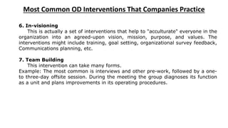 Organisational Development Interventions | PPTX