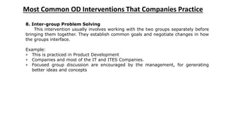 Organisational Development Interventions | PPTX