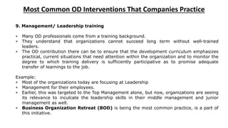Organisational Development Interventions | PPTX