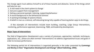 Organisational Development Interventions | PPTX