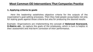 Organisational Development Interventions | PPTX