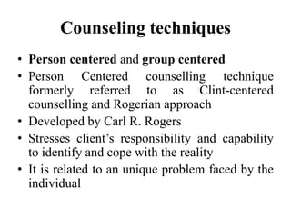 Interventions in counseling | PDF