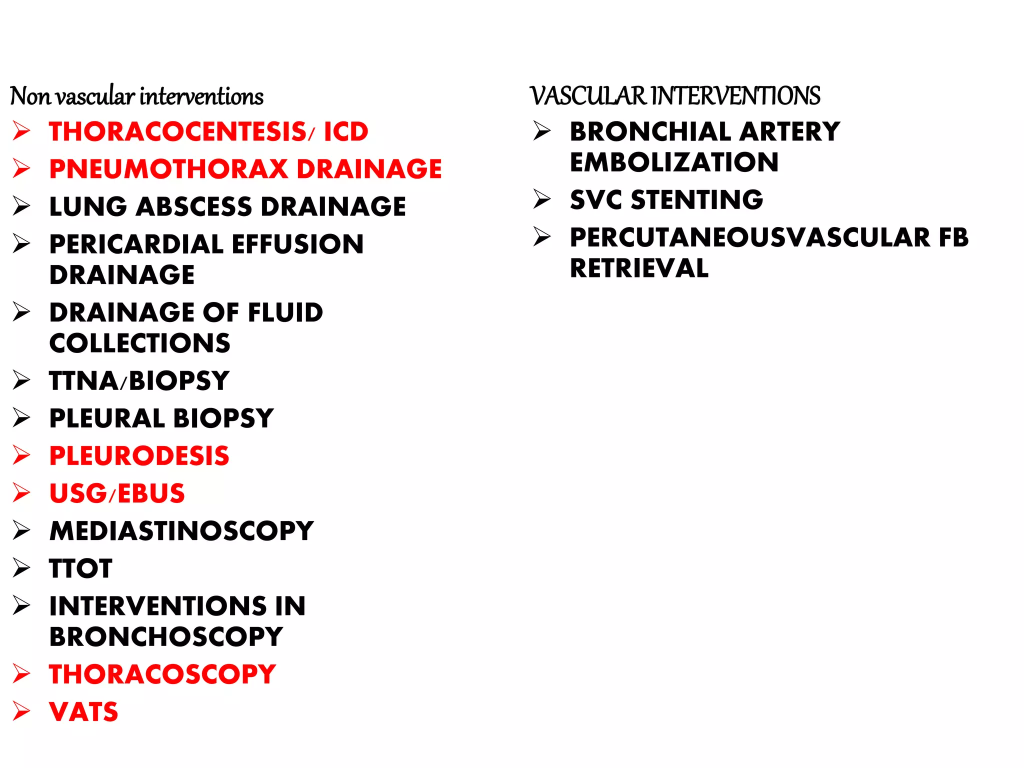 Interventions in pulmonary medicine | PPTX