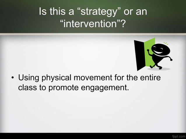 Interventions in the classroom | PPTX