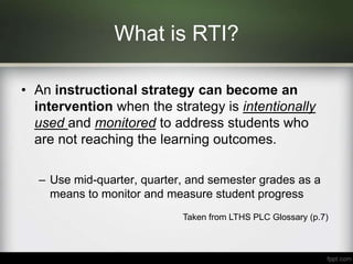 Interventions in the classroom | PPTX