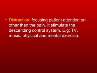 Interventions pain management | PPT