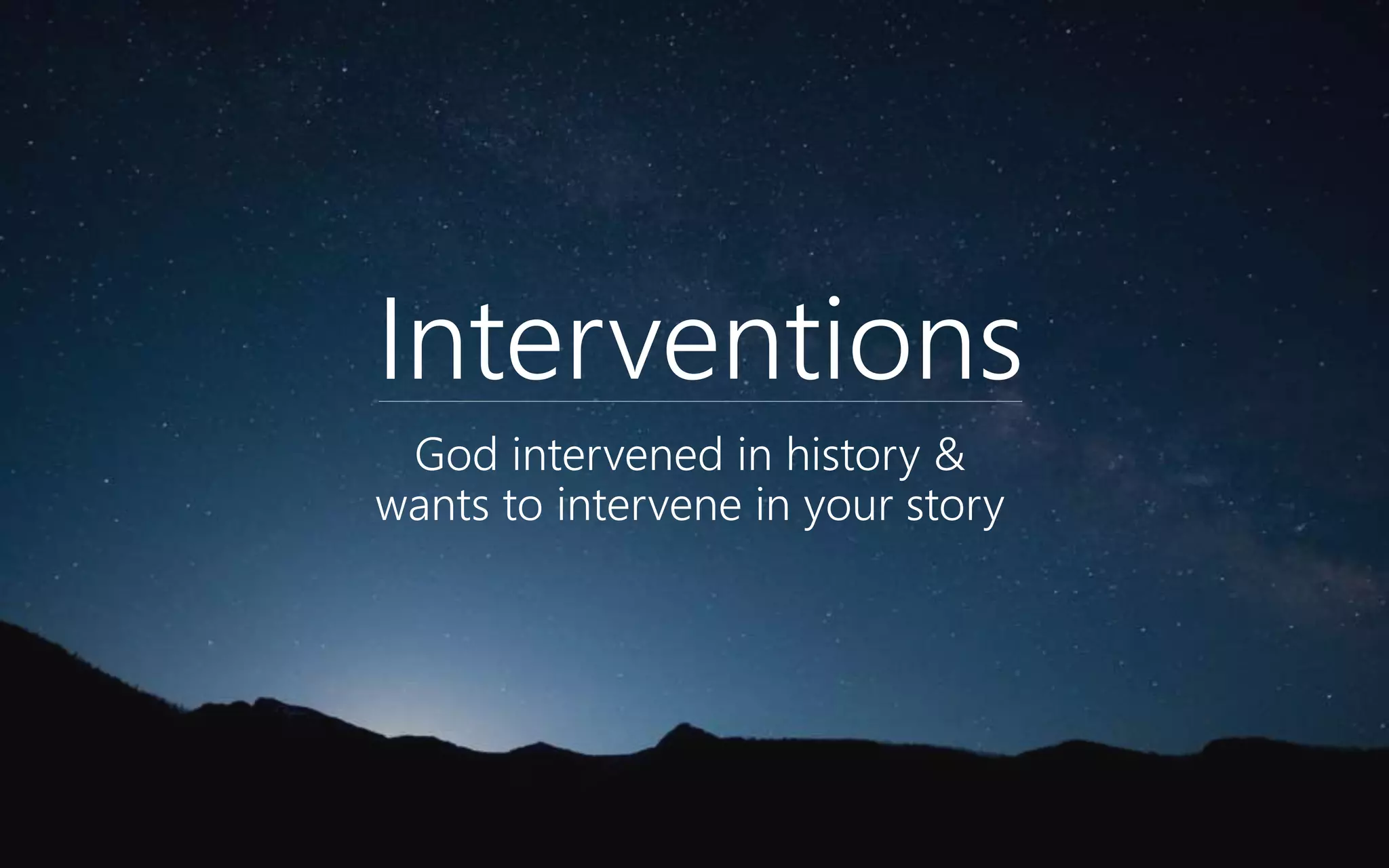 Interventions slides | PPT