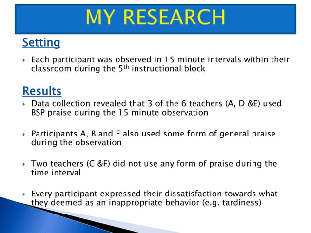 Intervention strategy -Behavior-Specific Praise | PPTX