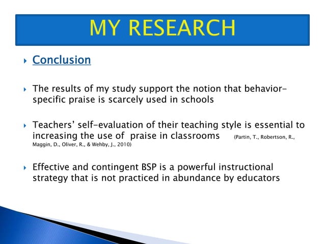 Intervention strategy -Behavior-Specific Praise | PPTX