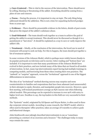 Intervention the johnson model | PDF