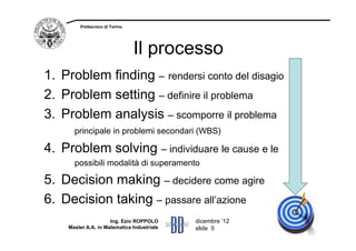 PROBLEM SOLVING & BRAINSTORMING (1°parte) - Ezio Roppolo | PDF