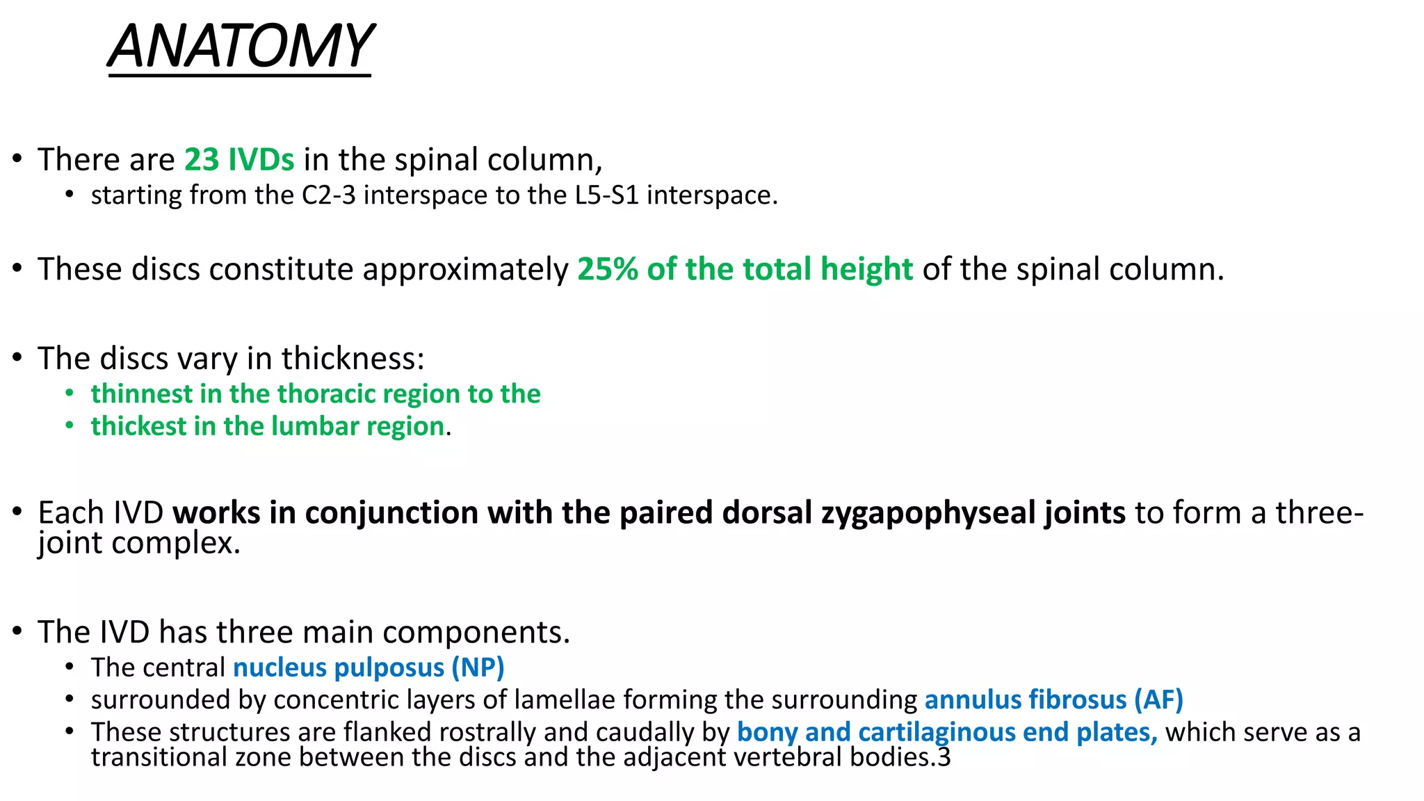 Intervertebral disc anatomy - Dr Sameep Koshti (Consultant Neurosurgeon ...