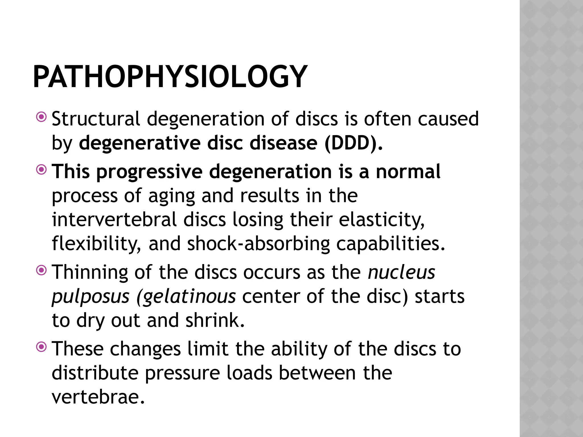 INTERVERTEBRAL DISC DISEASE, a complete slide | PPTX