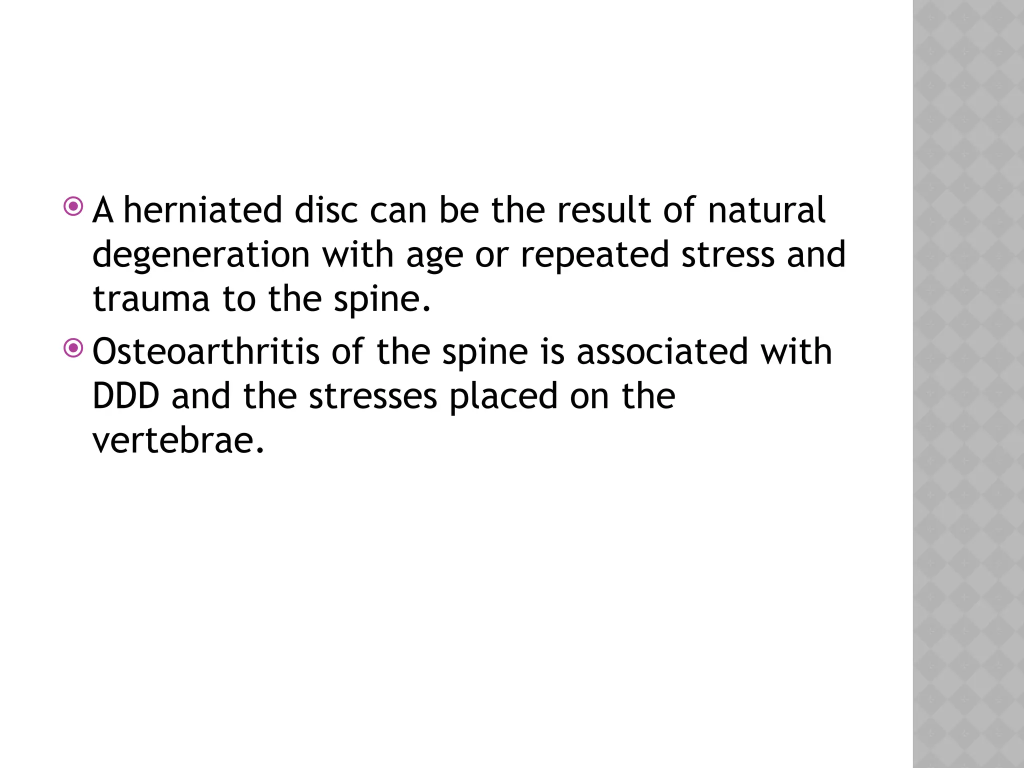 INTERVERTEBRAL DISC DISEASE, a complete slide | PPTX