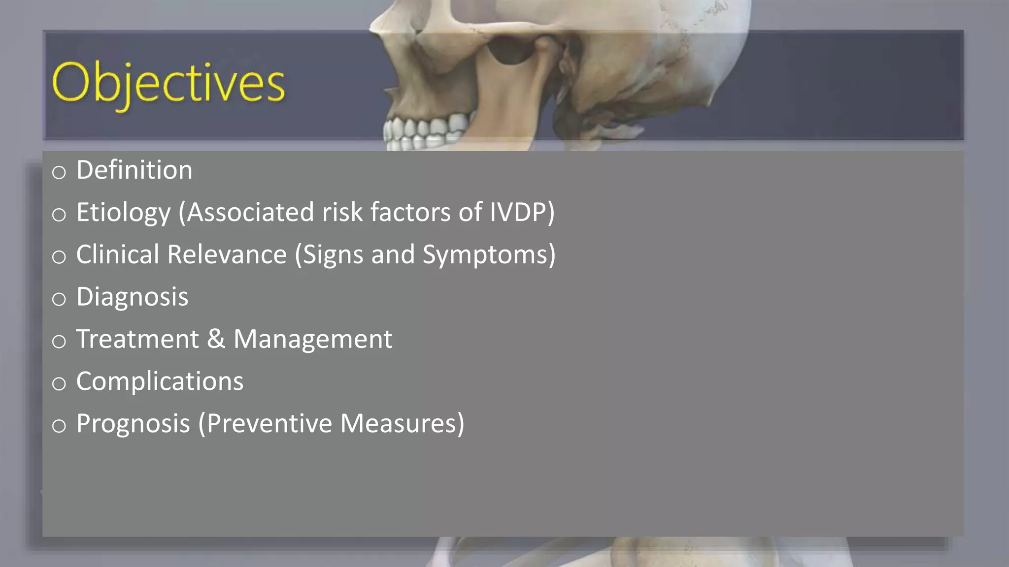 Intervertebral Disc Prolapse | PPTX