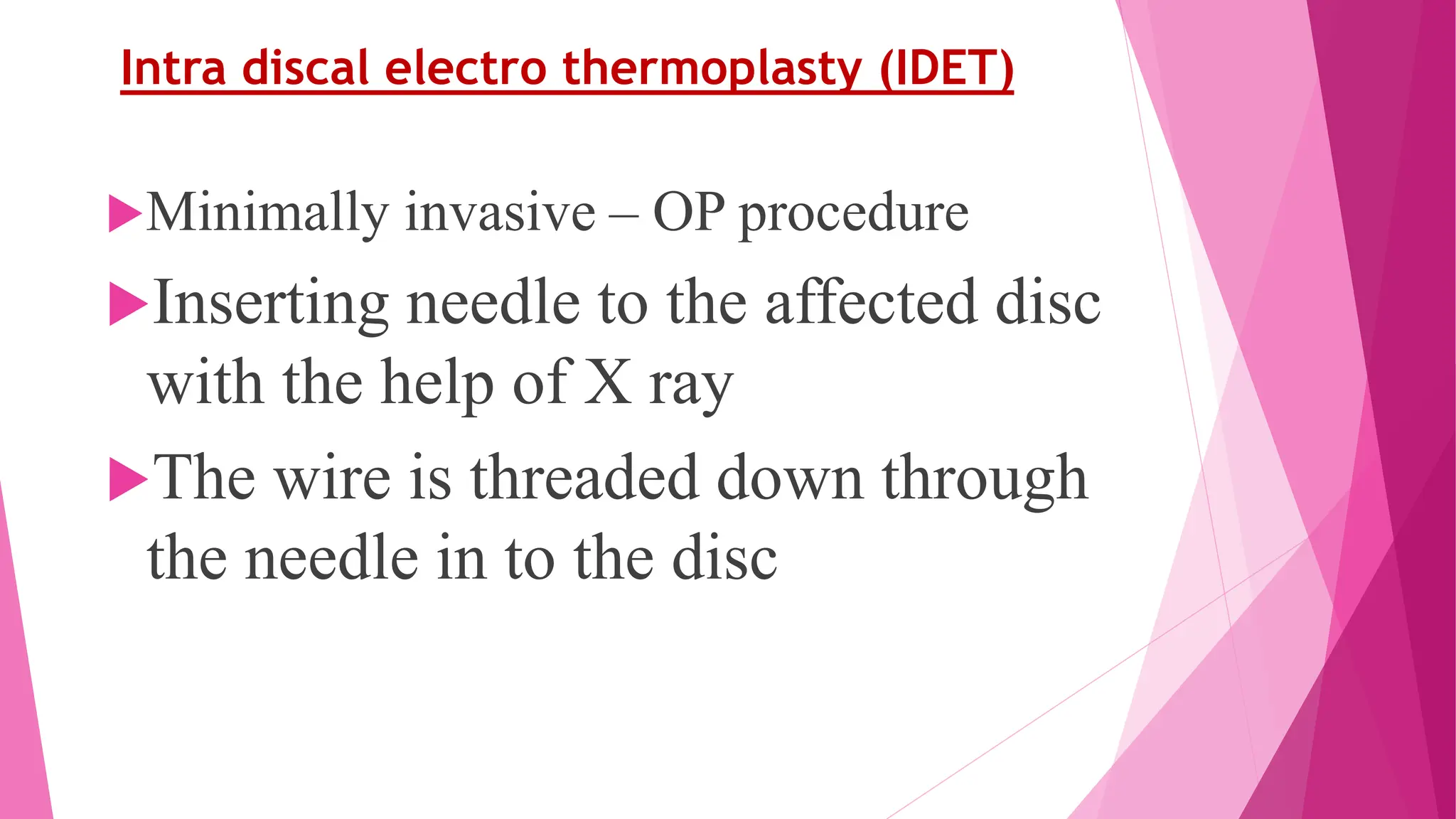 PPT ON INTERVERTEBRAL DISC PROLAPSE CLASS | PPTX