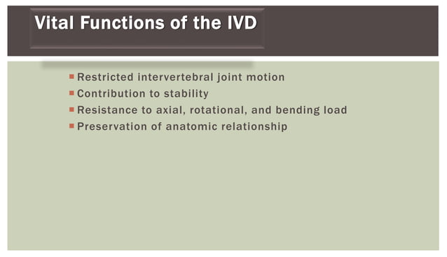 Intervertebral disc prolapse(ivdp) | PPTX | Bone and Joint Conditions ...