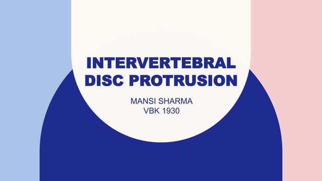 INTERVERTEBRAL DISC PROTRUSION in Dogs.pptx | Bone and Joint Conditions ...