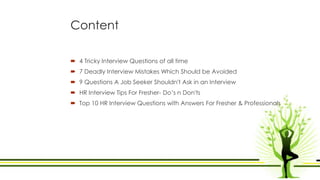 Interview preparation | PPTX