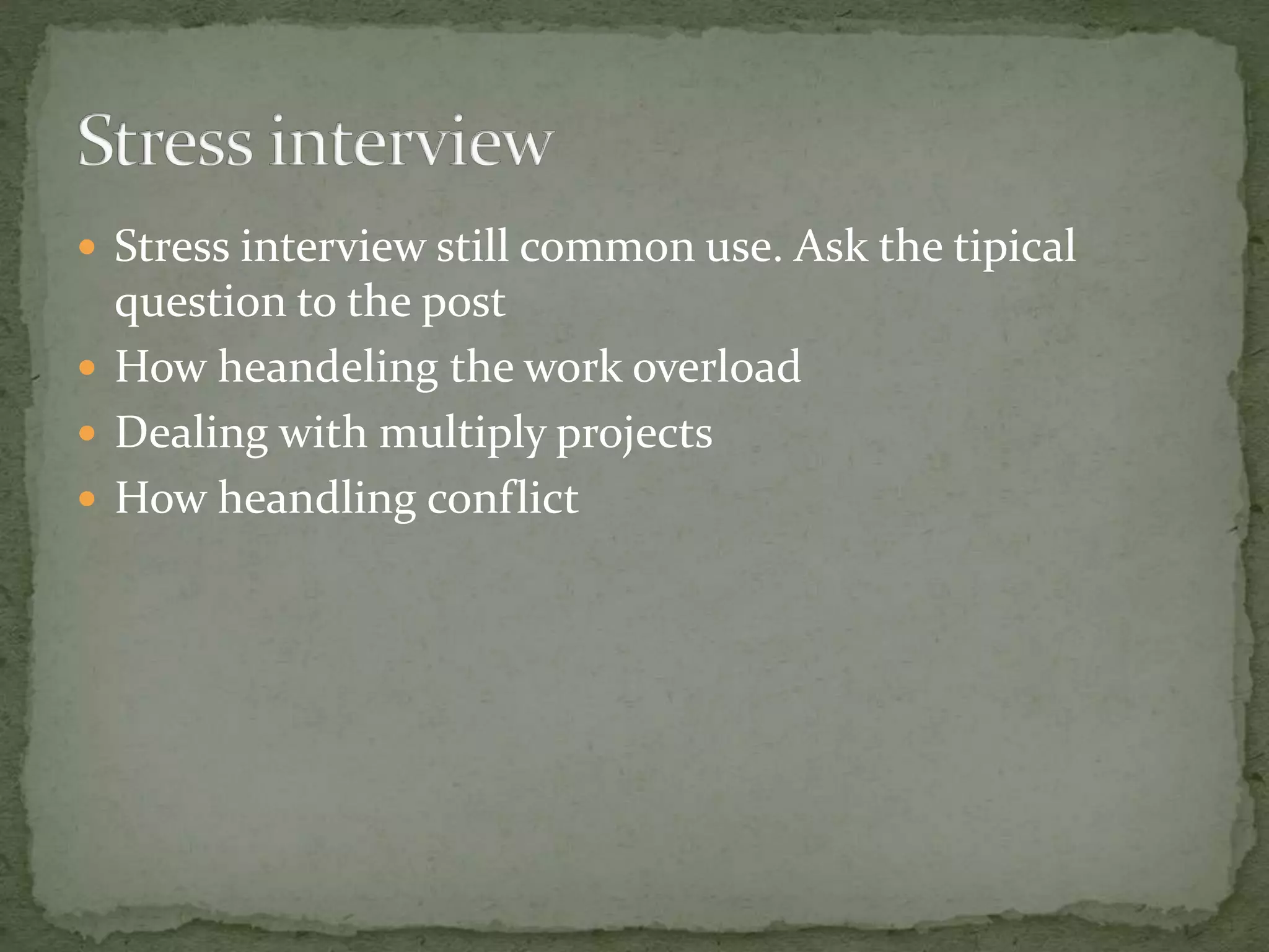 Interview Objectives | PPT