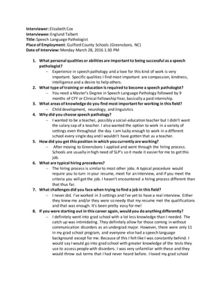 Interview | DOCX