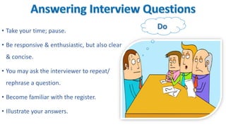 Preparing for an Interview | PPTX