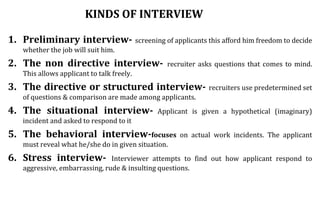 Interview | PPTX | Resume Writing and Advice | Job Search